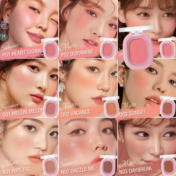 Pinkflash Soft Pigment Blush - P01 Pink Gold | Olshopin