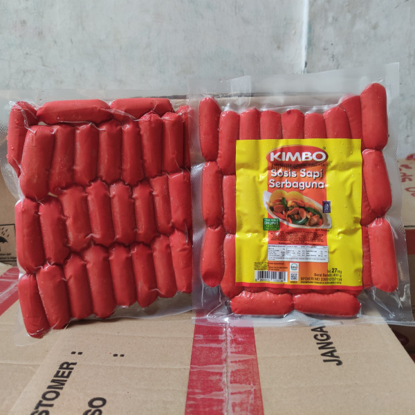 PROMO Kimbo Sosis Sapi Serbaguna/Cocktail Merah 450gr | Olshopin